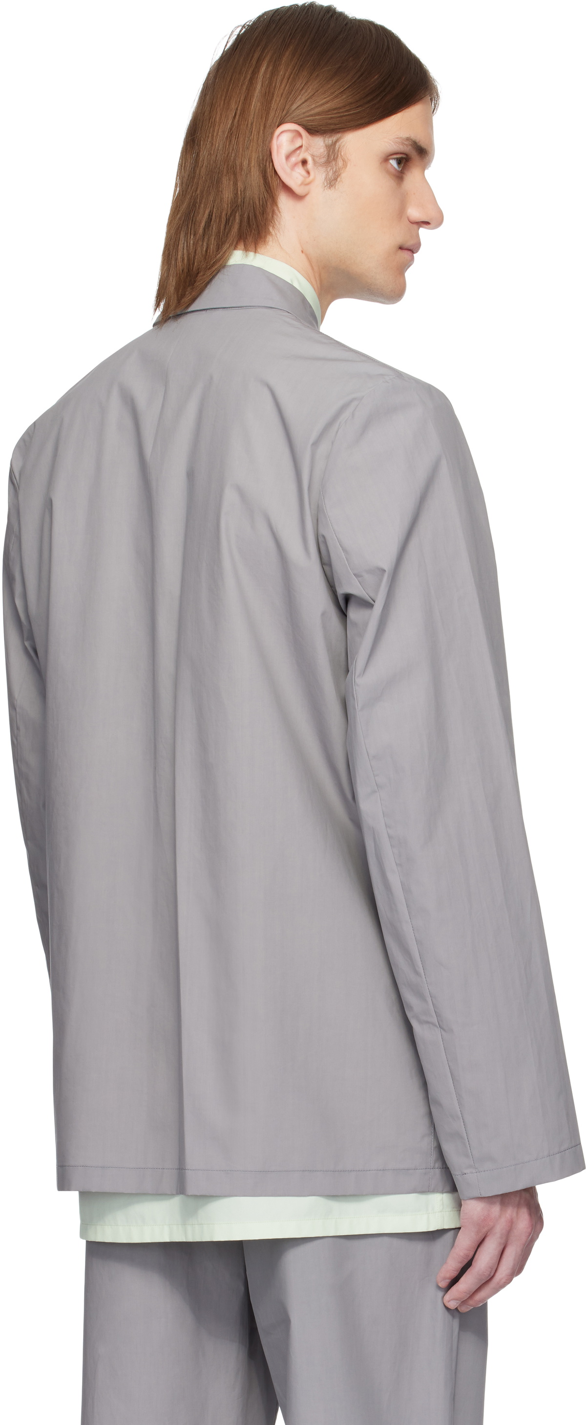 Rier Gray Waxed Cotton Jacket Rier