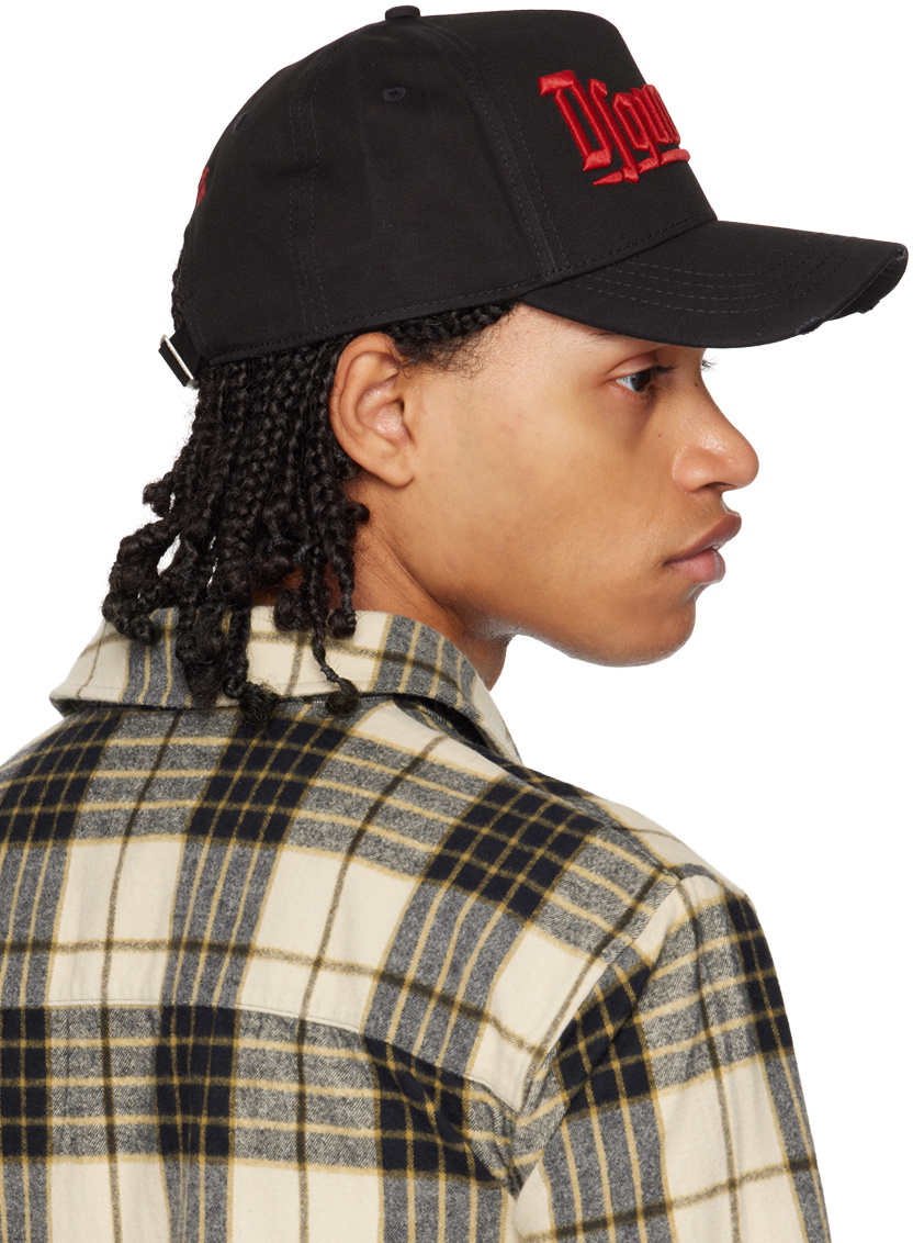 Dsquared2 Black Gothic Cap Dsquared2