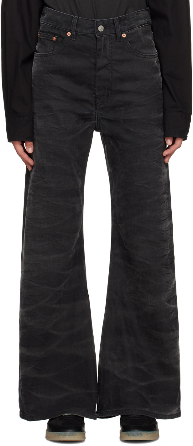 MM6 Maison Margiela Black Flared Jeans MM6 Maison Margiela