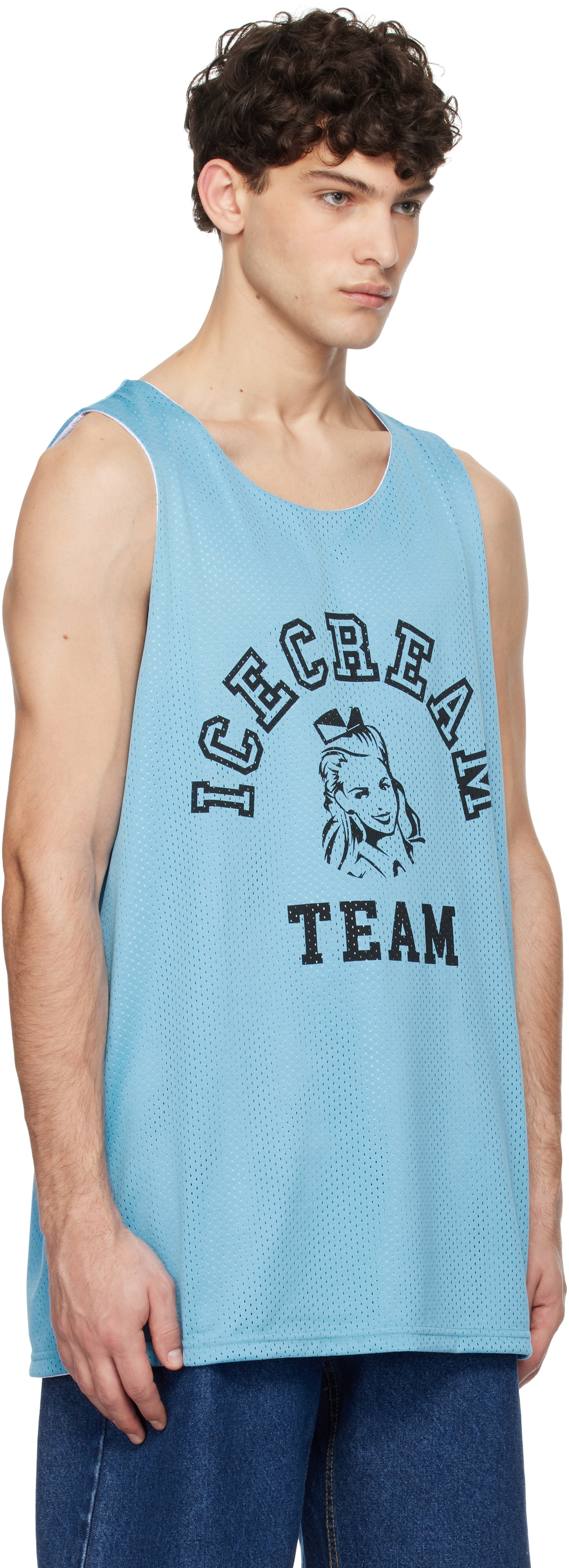 ICECREAM Blue 'Team Ice Cream' Reversible Tank Top ICECREAM