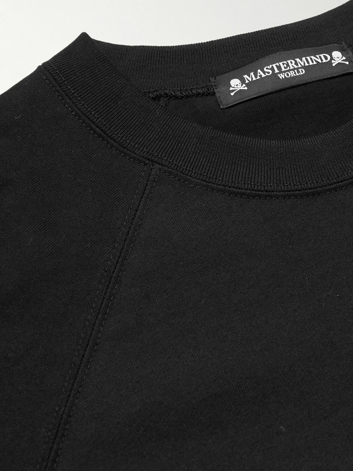 Mastermind World - Logo-Print Cotton-Jersey T-Shirt - Black MASTERMIND ...