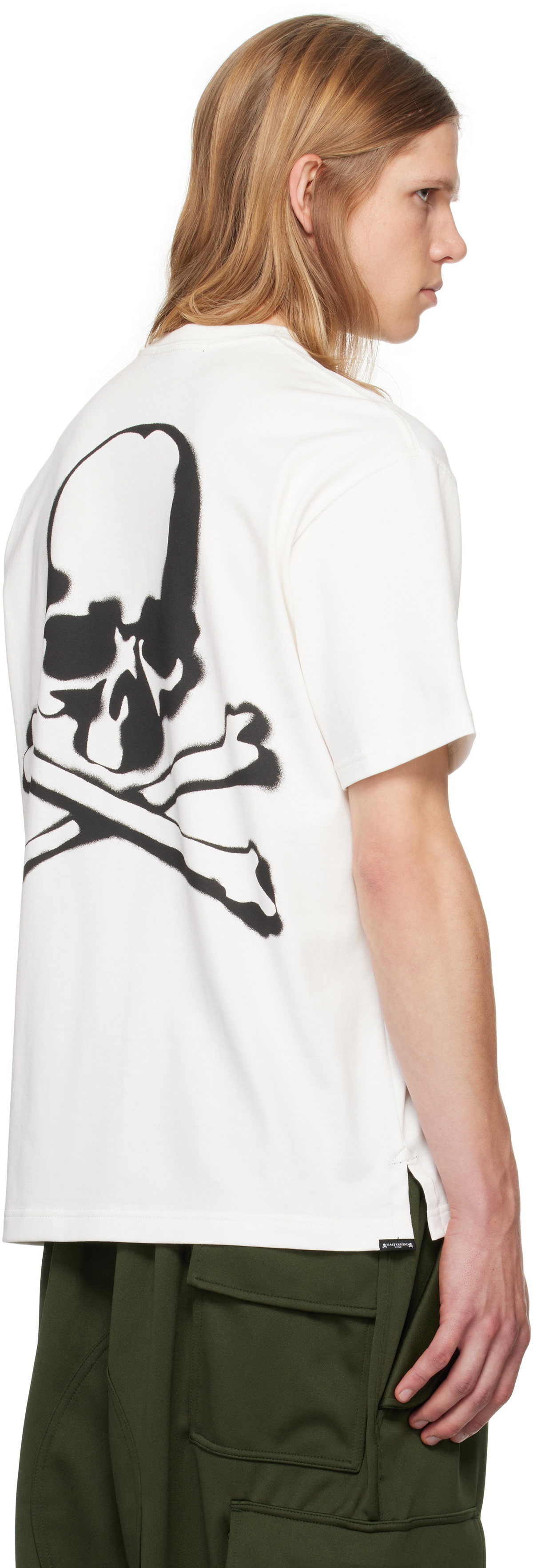 MASTERMIND WORLD White Spray Paint T-shirt MASTERMIND WORLD