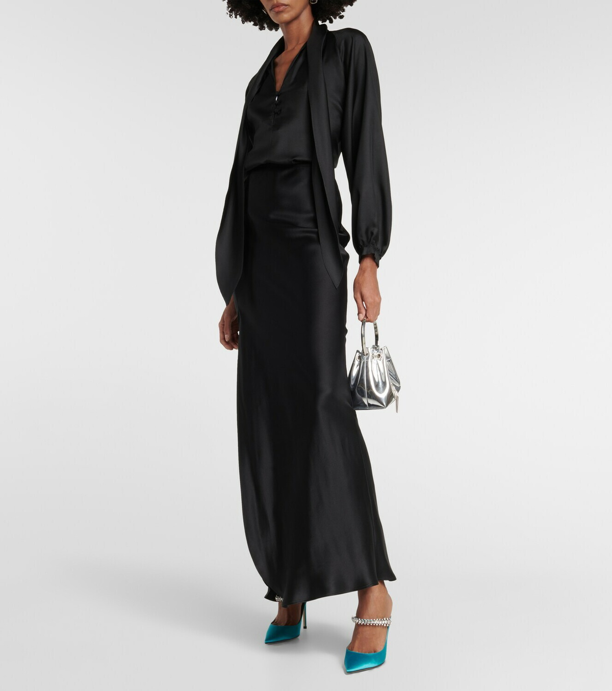 Jimmy Choo Bing 100 embellished satin mules Jimmy Choo