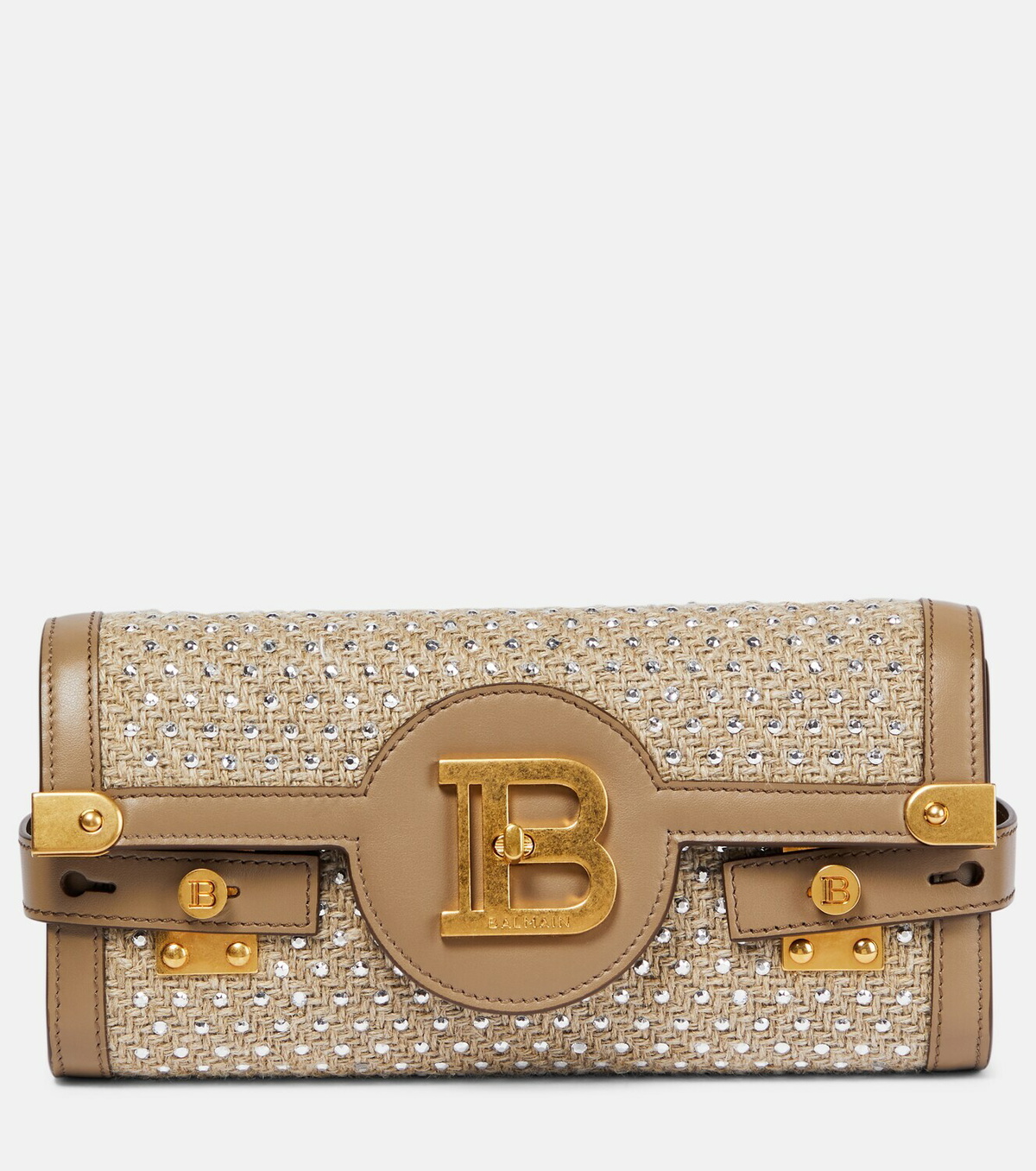 Balmain - B-Buzz 23 raffia crossbody bag Balmain