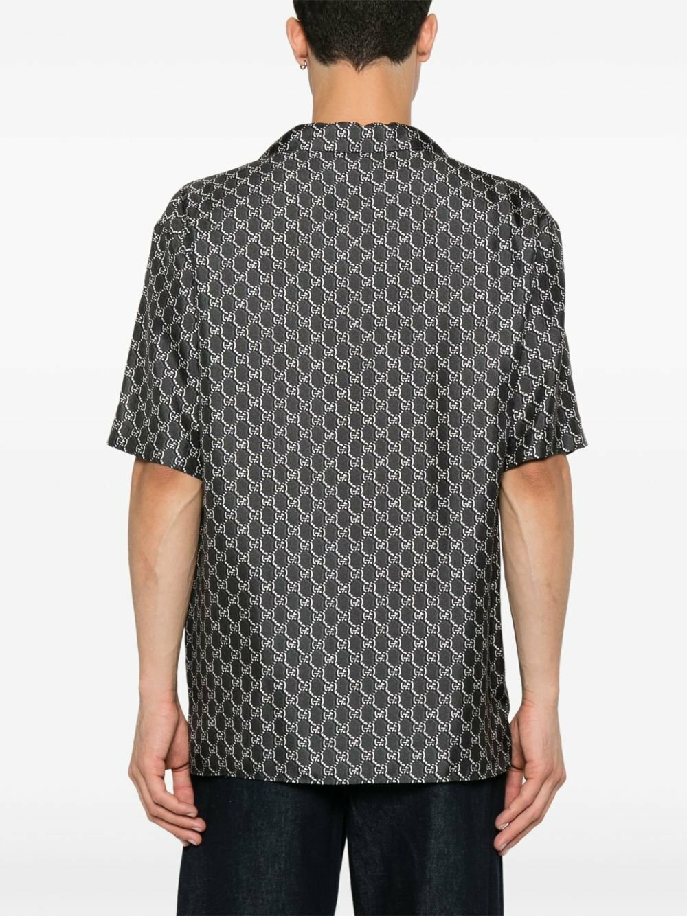 Gucci Grey GG-Print Shirt Gucci