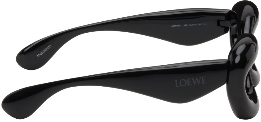 LOEWE Black Inflated Cat-Eye Sunglasses Loewe