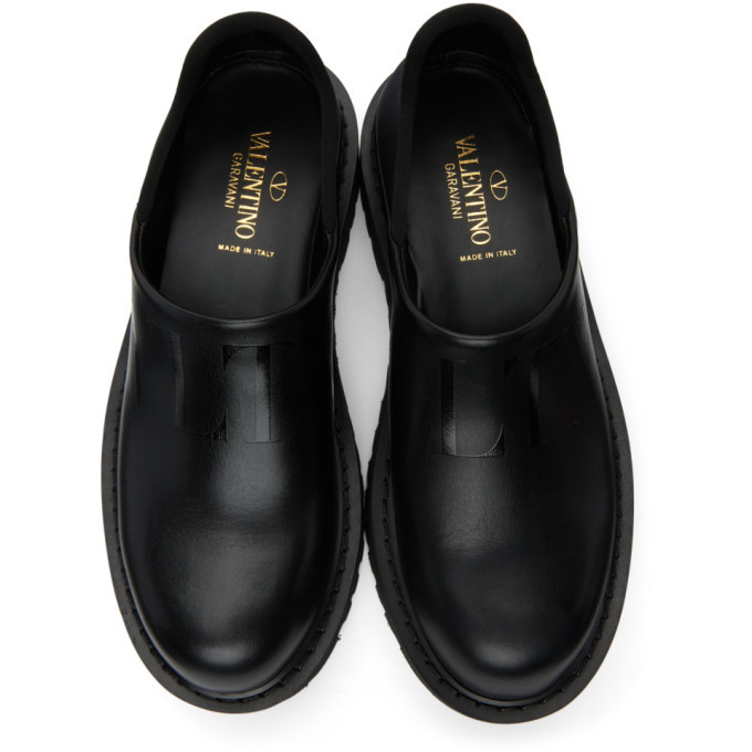 Valentino Black Valentino Garavani Tonal VLTN Loafers Valentino Garavani