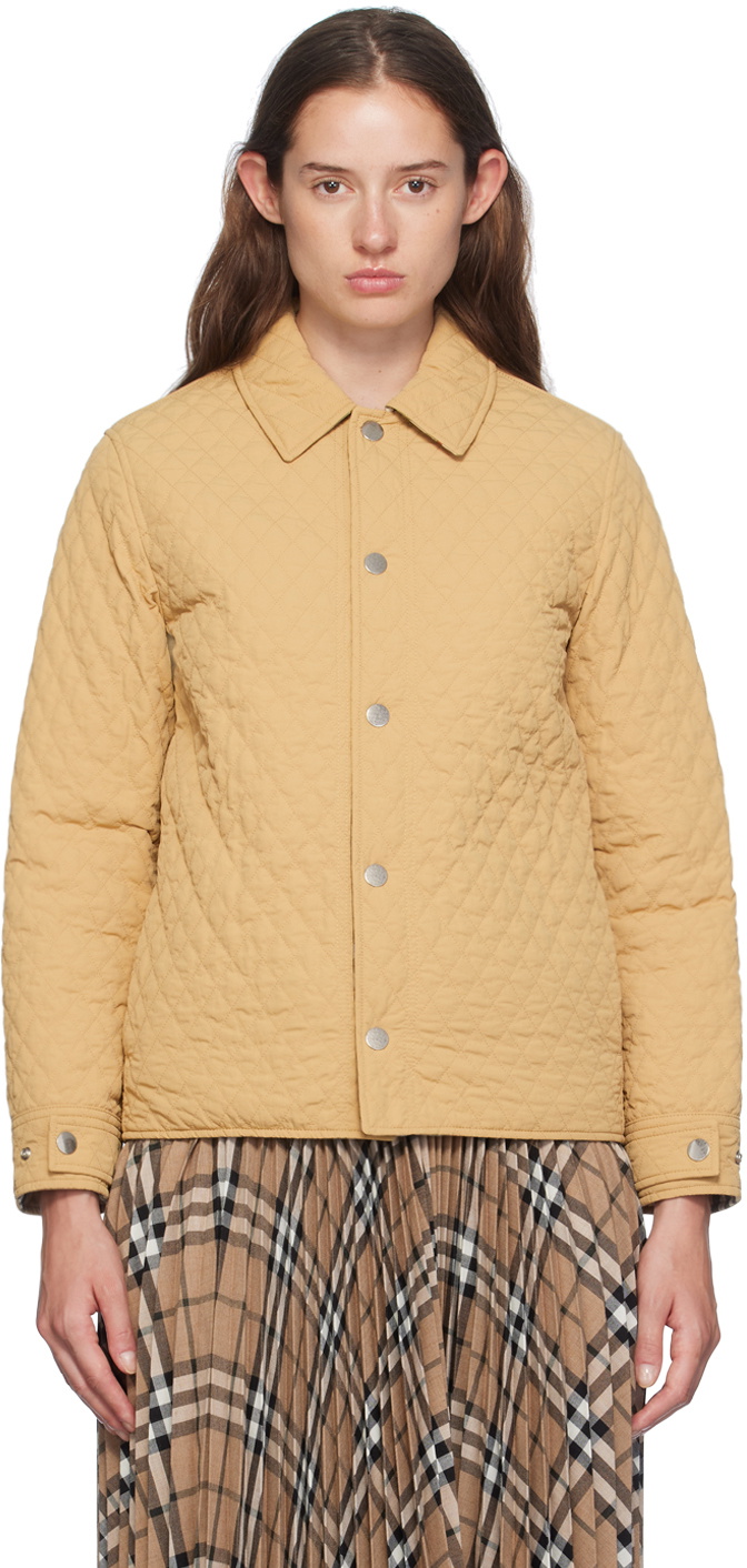 Burberry Beige Quilted Reversible Jacket Burberry