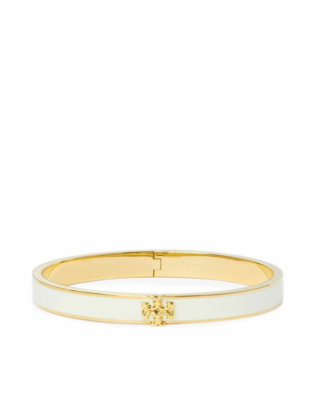 Tory Burch Gold-Tone Kira Enamelled Bangle Bracelet Tory Burch