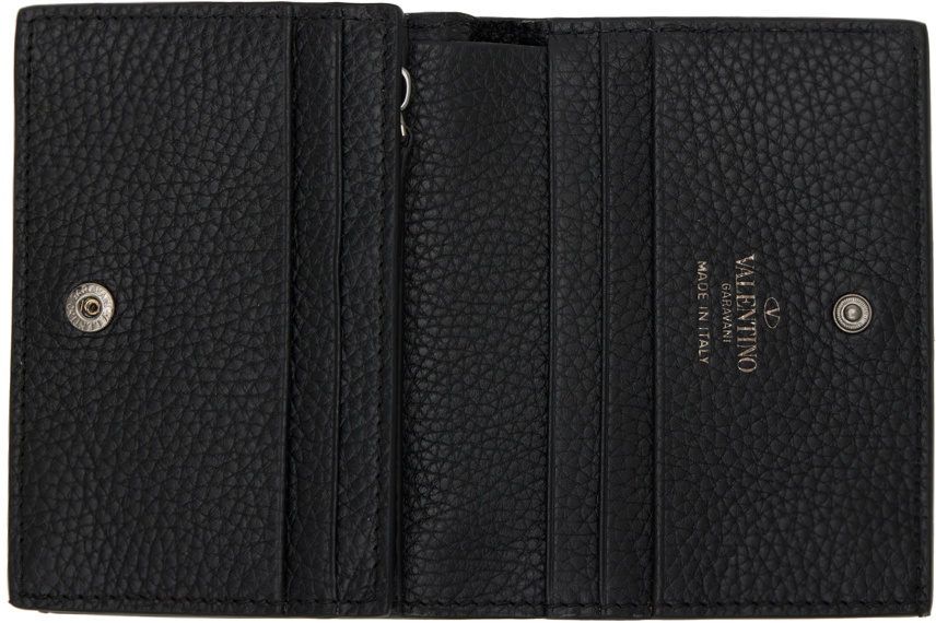 Valentino Garavani Black Rockstud Small Wallet Valentino Garavani