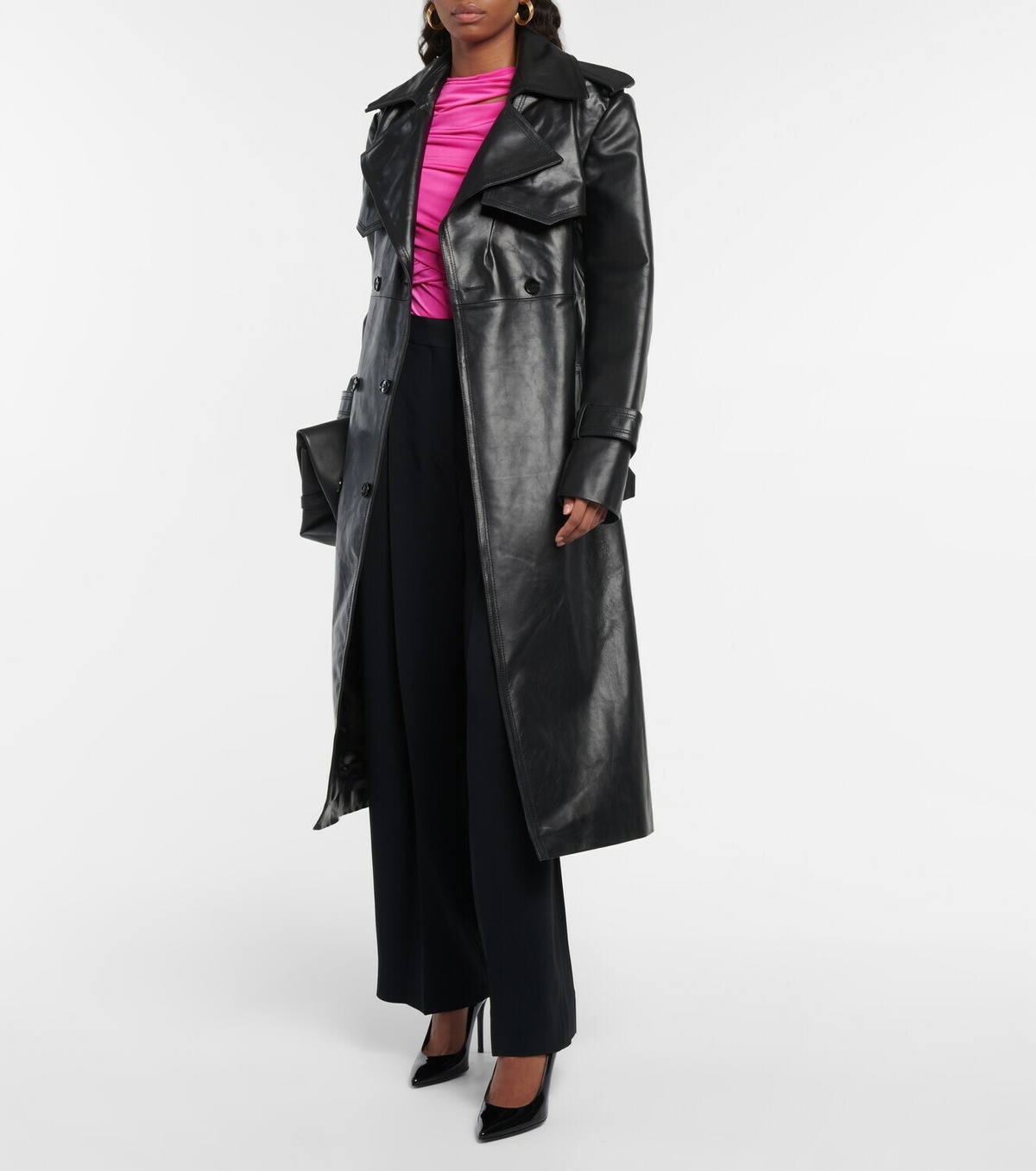 Victoria Beckham - Leather trench coat Victoria Beckham