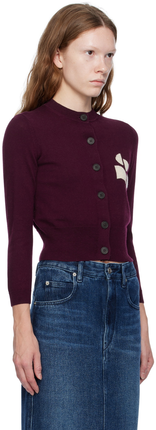 Isabel Marant Etoile Burgundy Newton Cardigan Isabel Marant Etoile