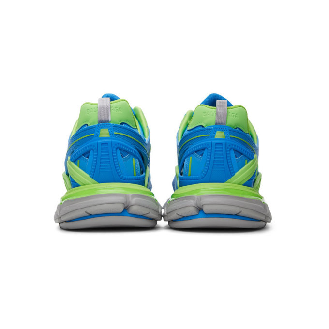 Balenciaga Blue and Green Track.2 Sneakers Balenciaga