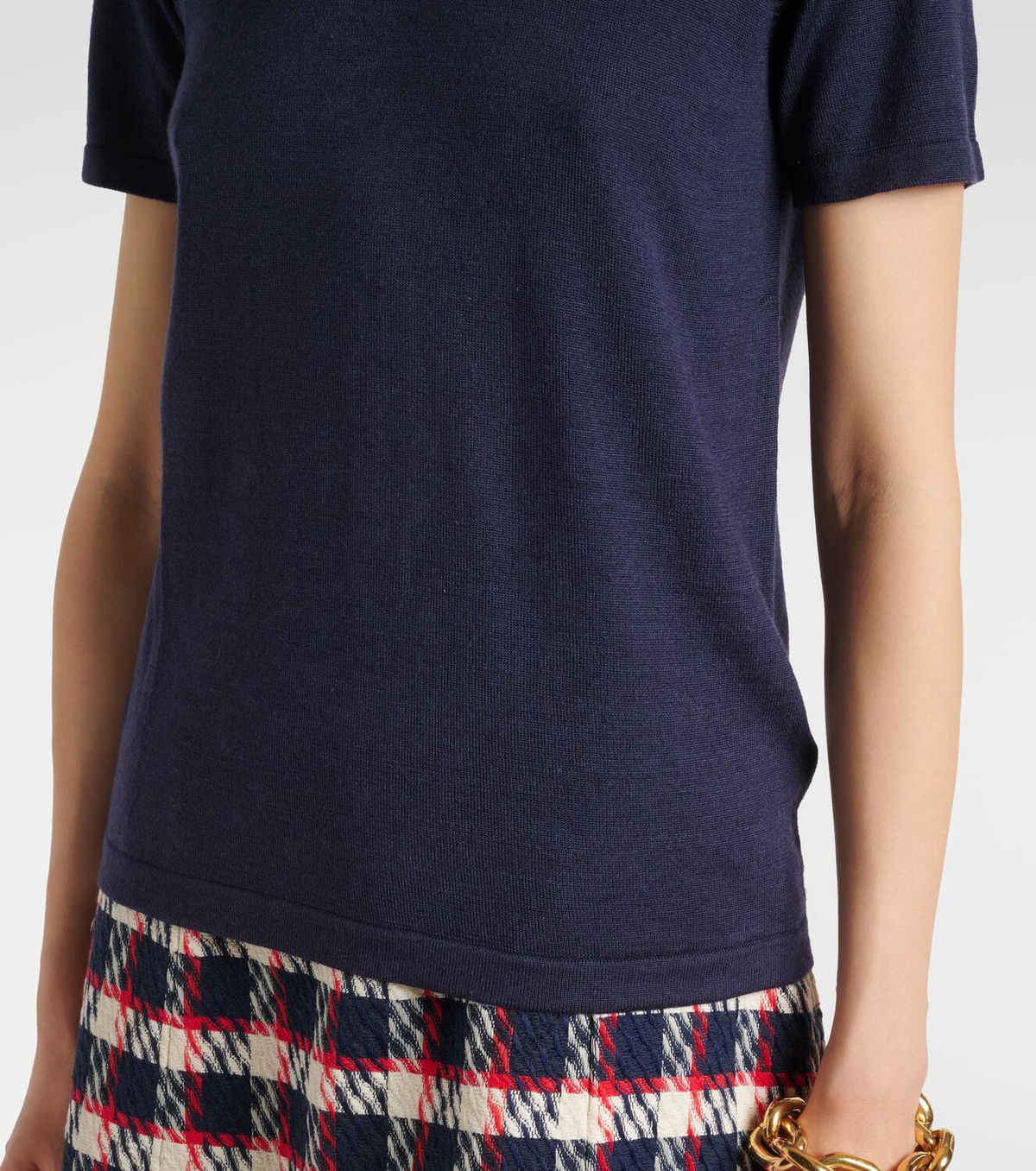 Carolina Herrera Embellished wool and silk sweater Carolina Herrera