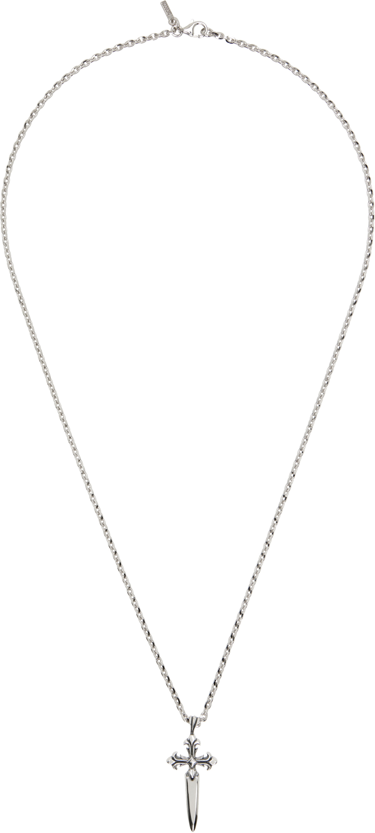 Emanuele Bicocchi Silver Dagger Cross Necklace Emanuele Bicocchi