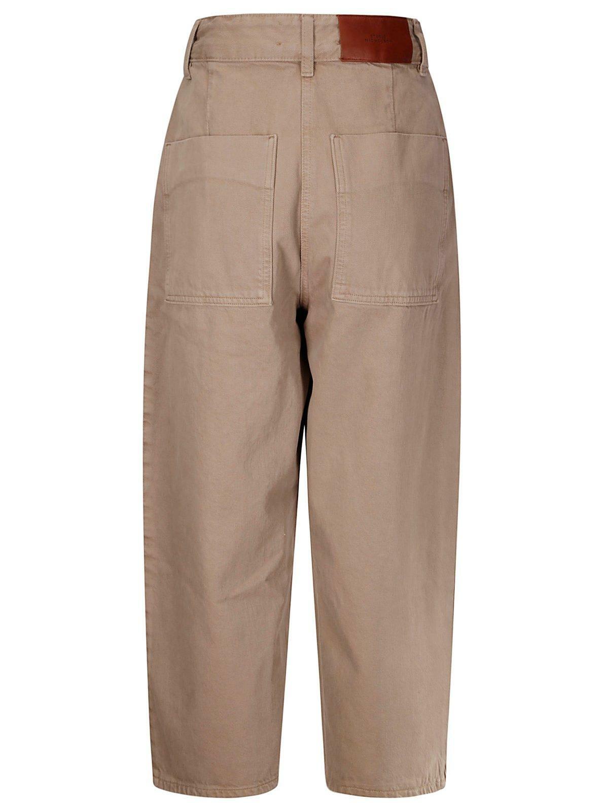 Studio Nicholson Logo Patch Cropped Wide-leg Jeans Studio Nicholson