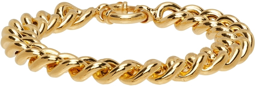 Ernest W. Baker Gold Curb Chain Bracelet Ernest W. Baker