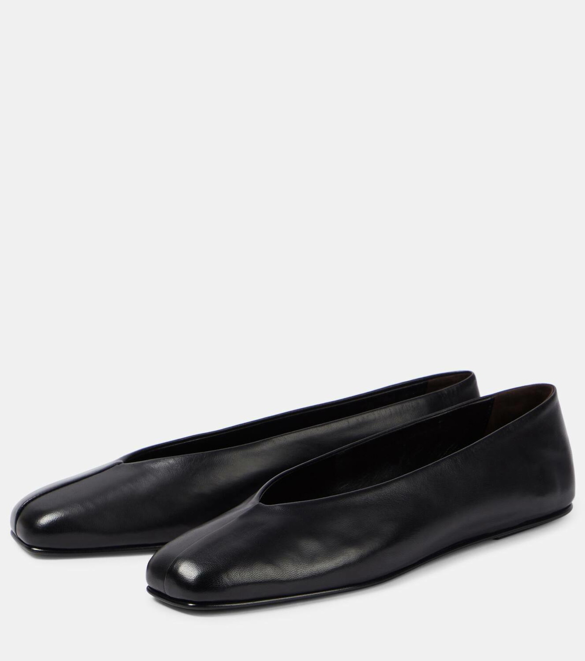 The Row Eva leather ballet flats The Row