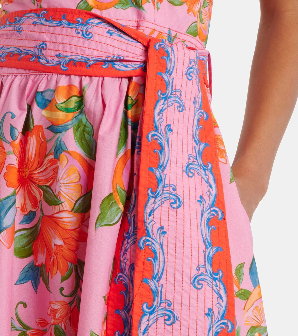 Farm Rio Sicily Flowers printed cotton midi dress Farm Rio