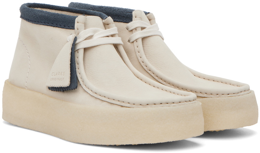 Clarks Originals White Wallabee Cup Desert Boots Clarks Originals