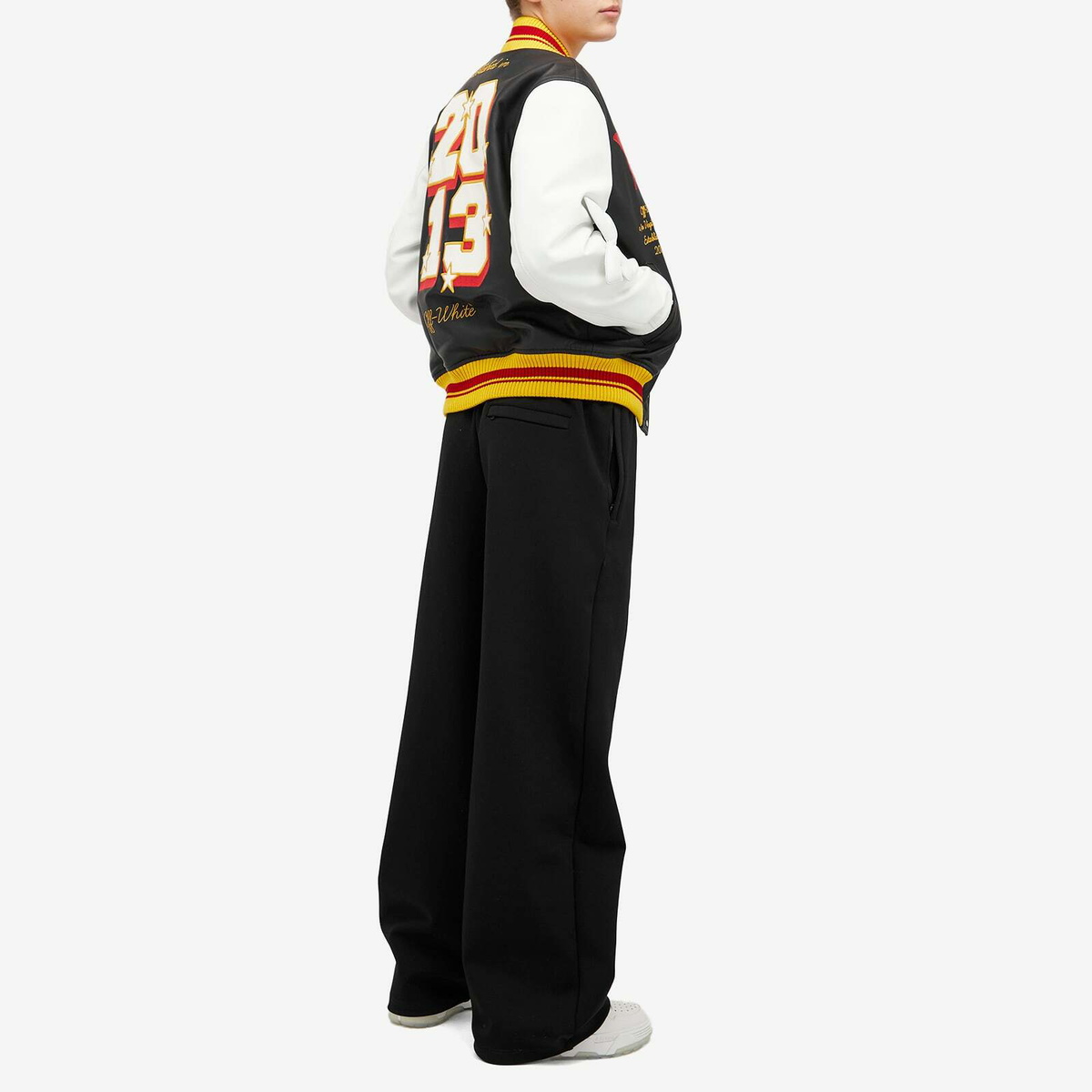 Off-White Women's Off White 2013 Leather Varsity in Black Off-White