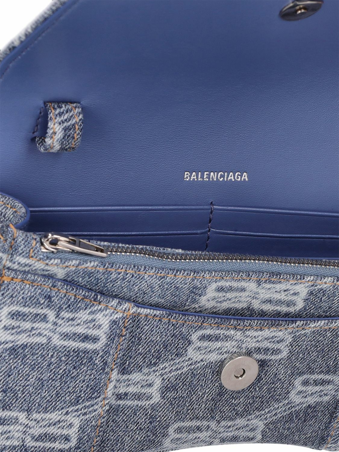 BALENCIAGA - Hourglass Canvas Chain Wallet Balenciaga