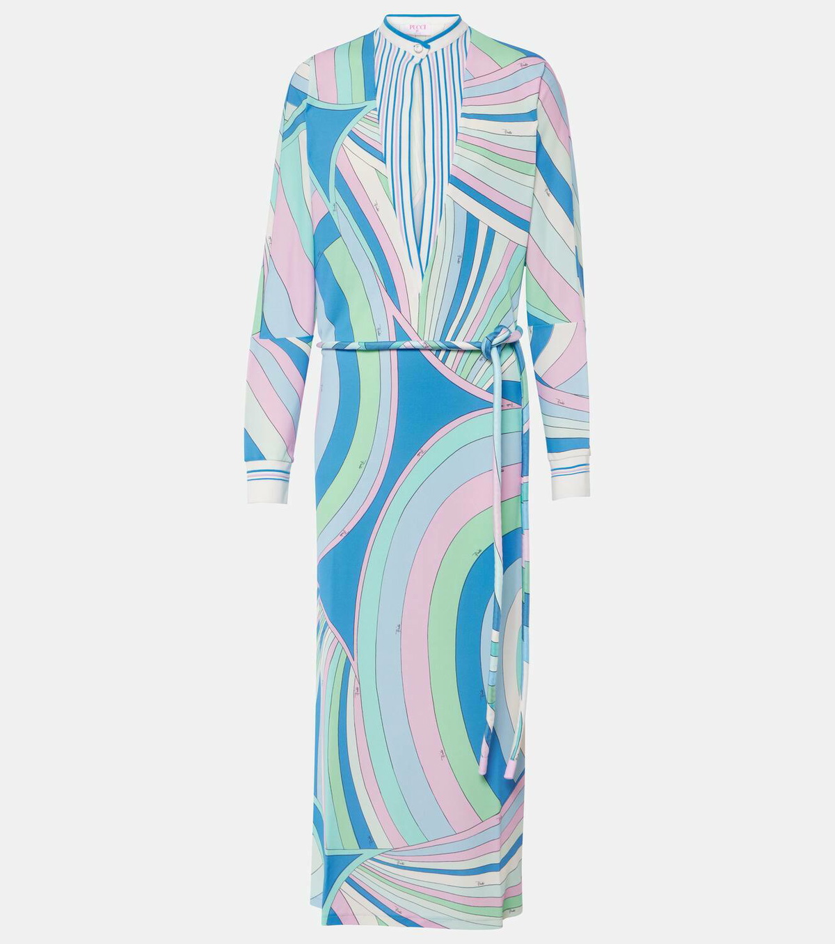 Pucci Layered belted printed tunic Emilio Pucci