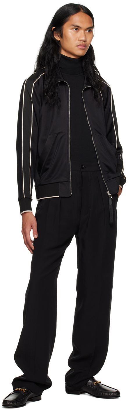 TOM FORD Black Piping Track Jacket TOM FORD