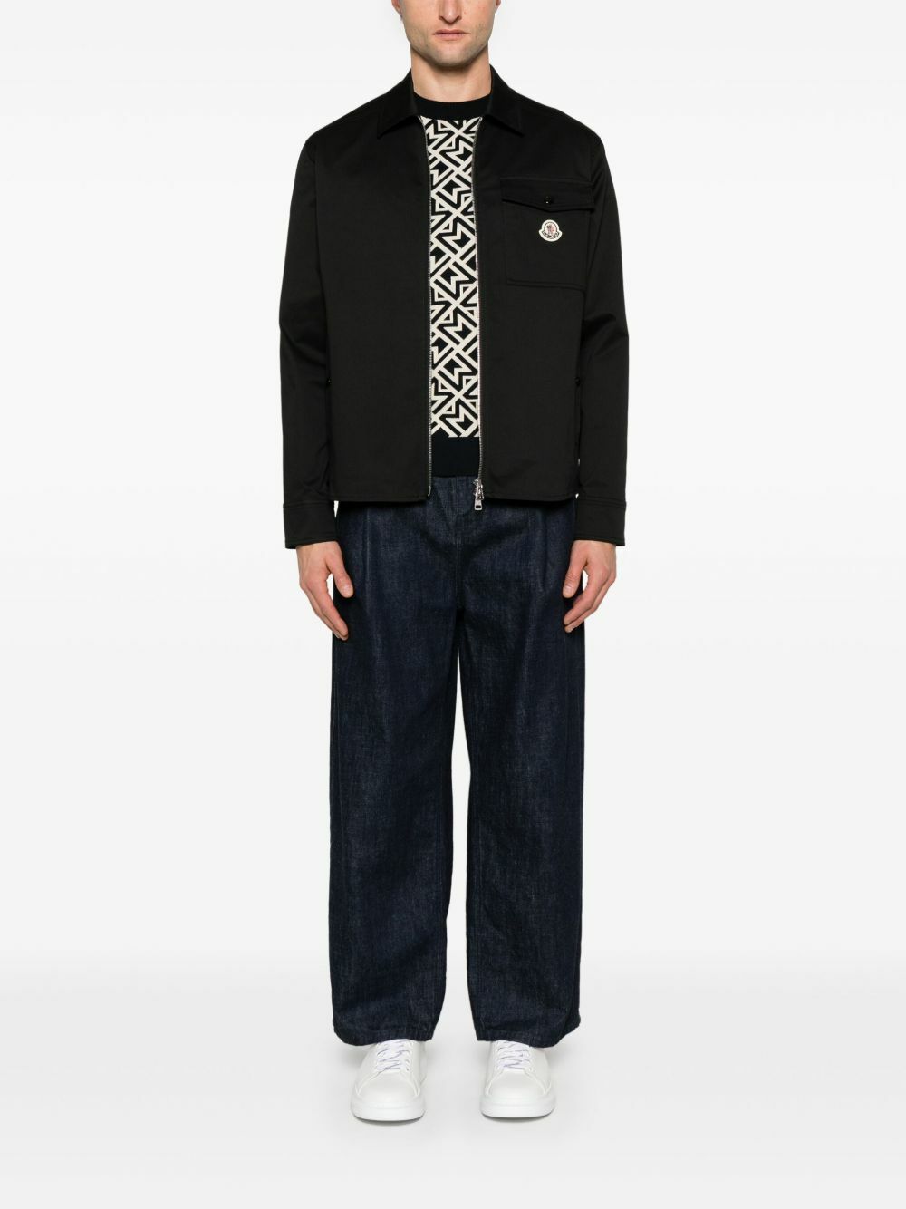 Moncler Blue Monogram Sweater Moncler