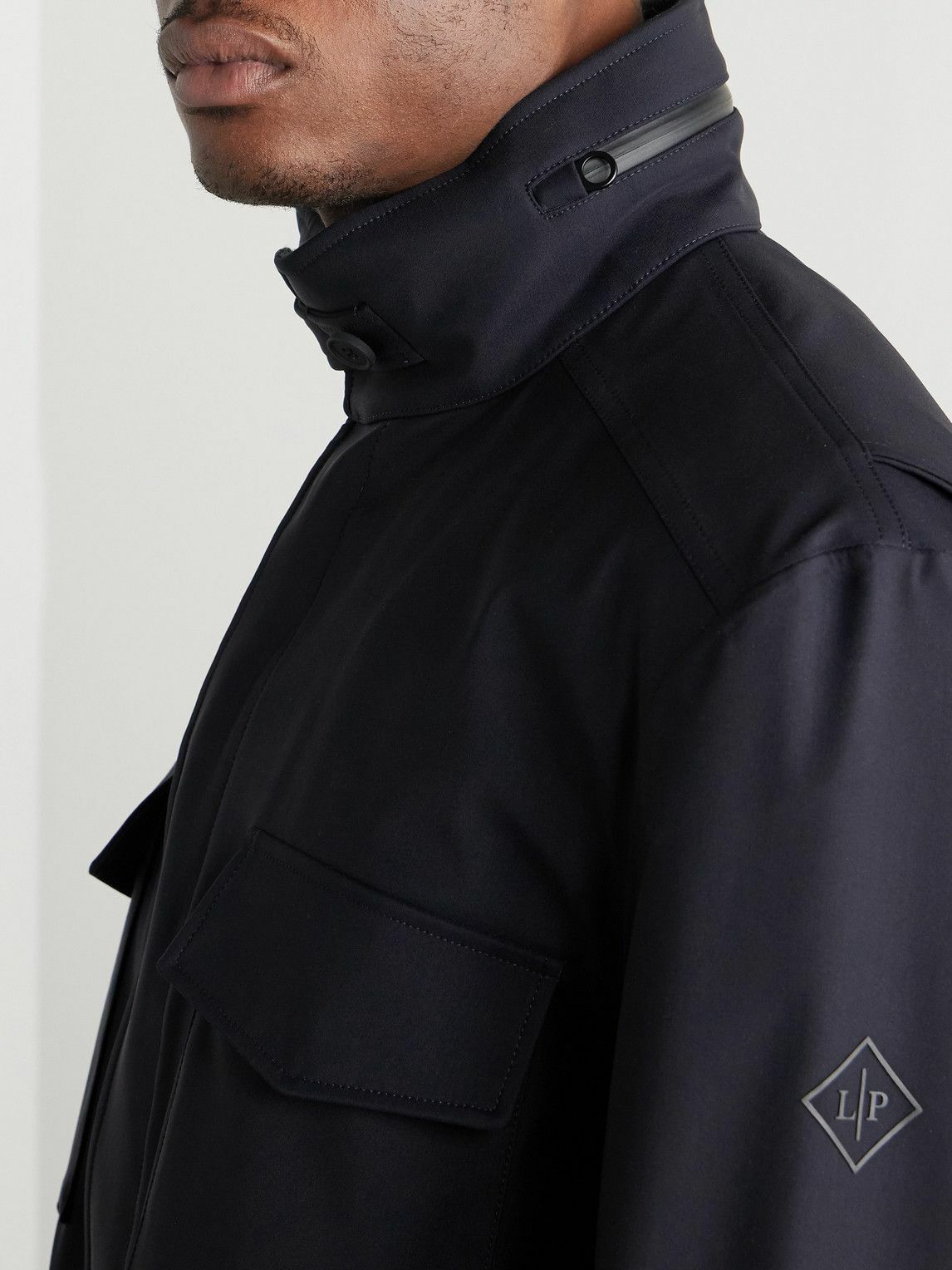 Loro Piana - Traveller Logo-Appliquéd Bristol Clima System 3L Wool-Blend Hooded Field Jacket ...