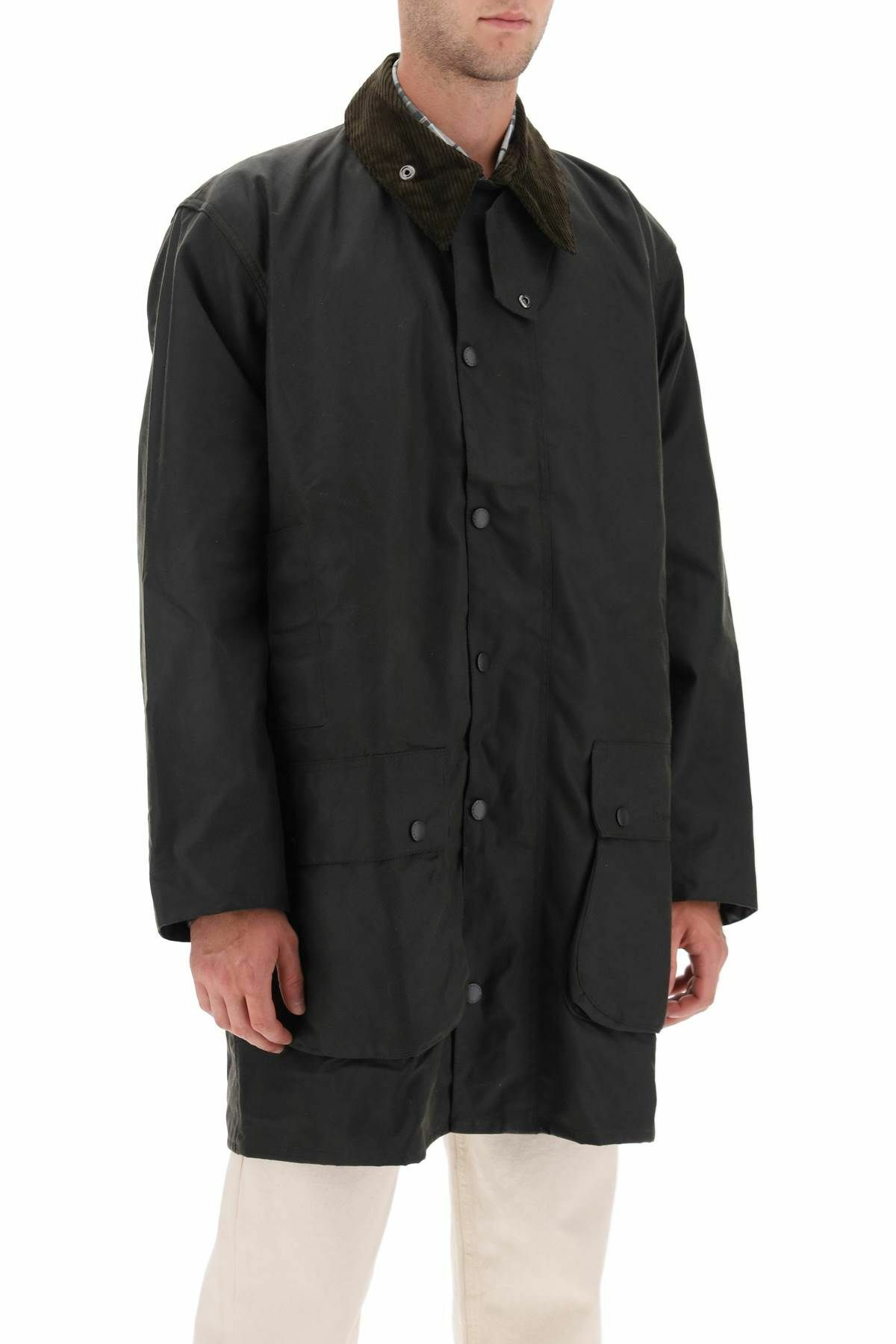 BARBOUR 'north umbria' jacket in waxed cotton Khaki Barbour