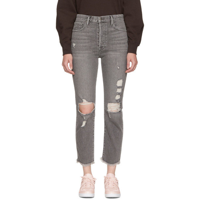 FRAME Grey Le Original Release Hem Jeans Frame Denim