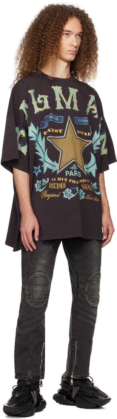 Balmain Black Biker Jeans Balmain