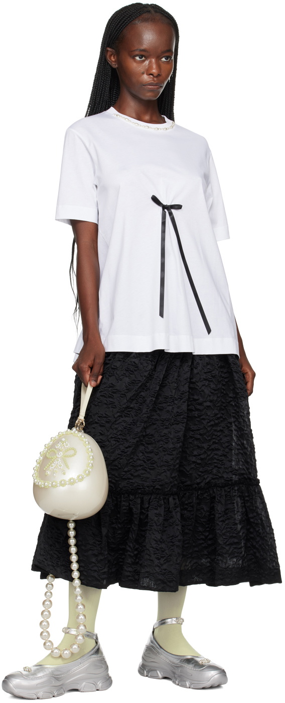 Simone Rocha White A-Line T-Shirt Simone Rocha