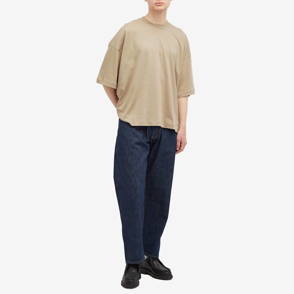 Studio Nicholson Men's Piu T-Shirt in Dark Stone Studio Nicholson