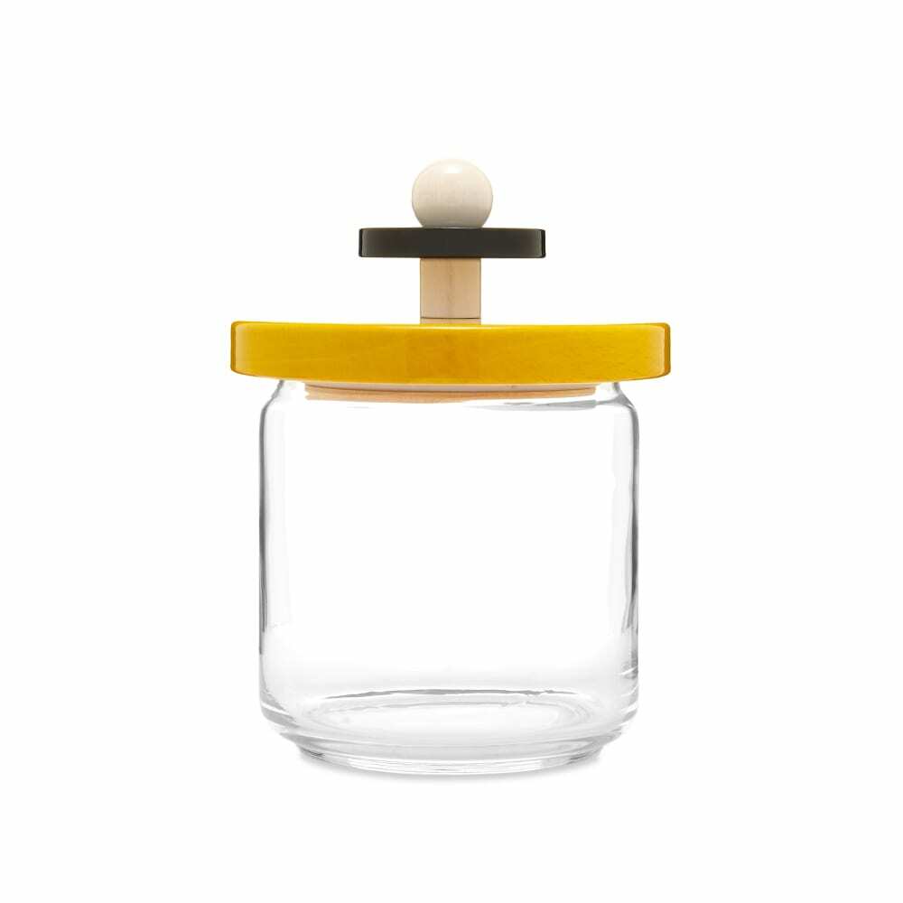 Alessi Glass Jar in Yellow/Black/White Alessi