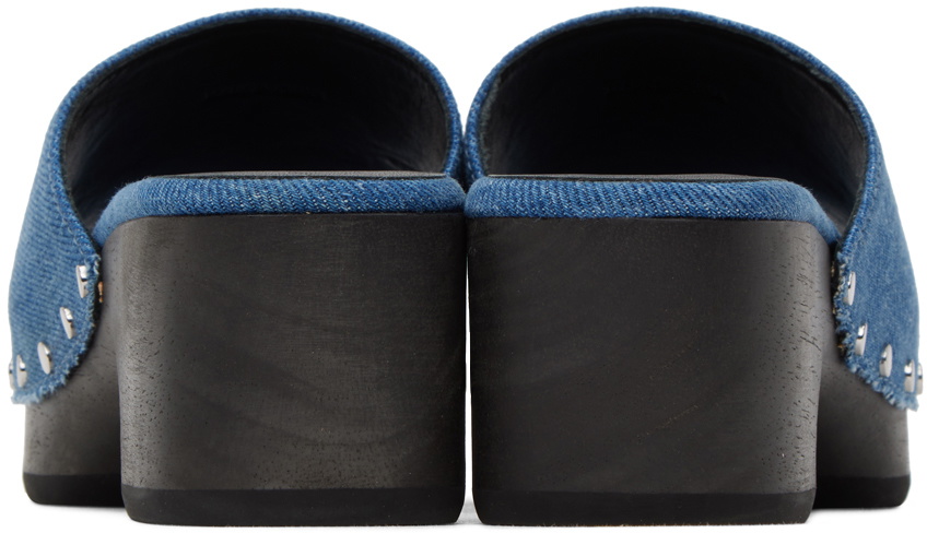 rag & bone Navy Mara Clogs Rag and Bone