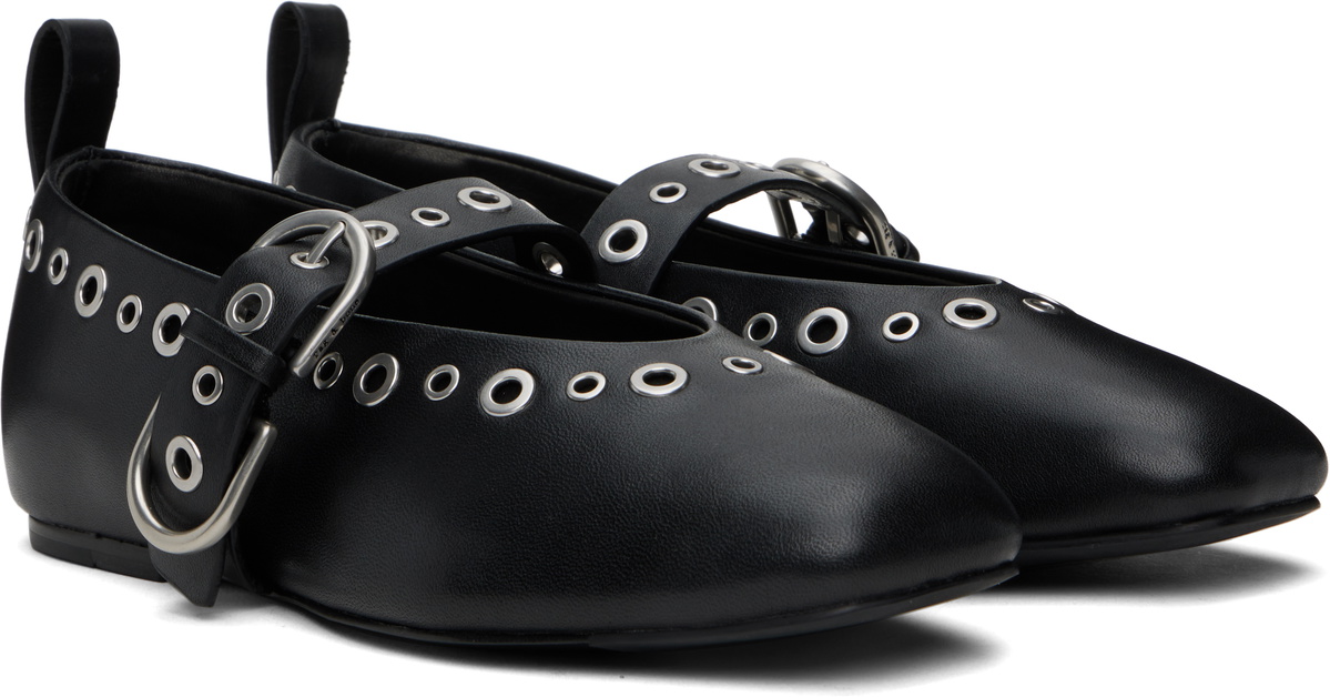 rag & bone Black Spire Mary Jane Ballerina Flats Rag and Bone