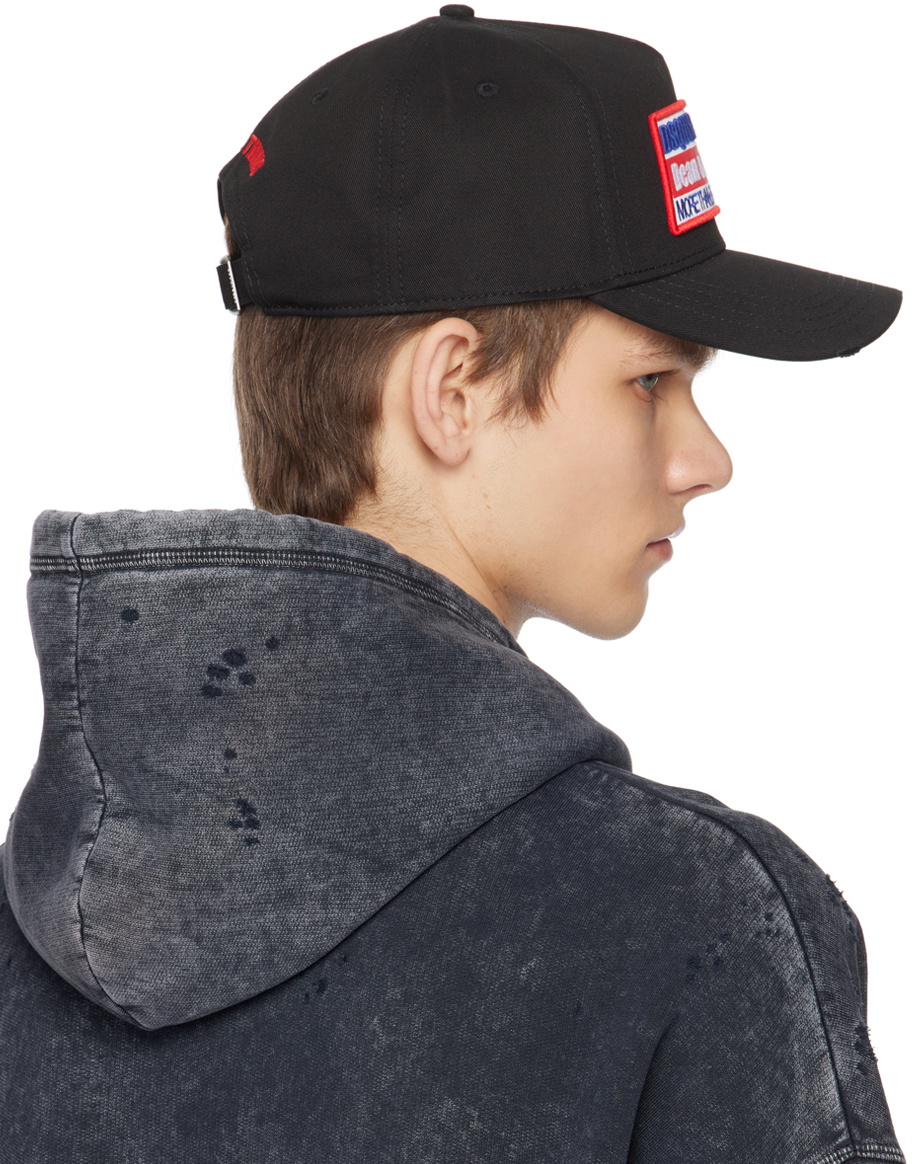 Dsquared2 Black Dirty Cap Dsquared2