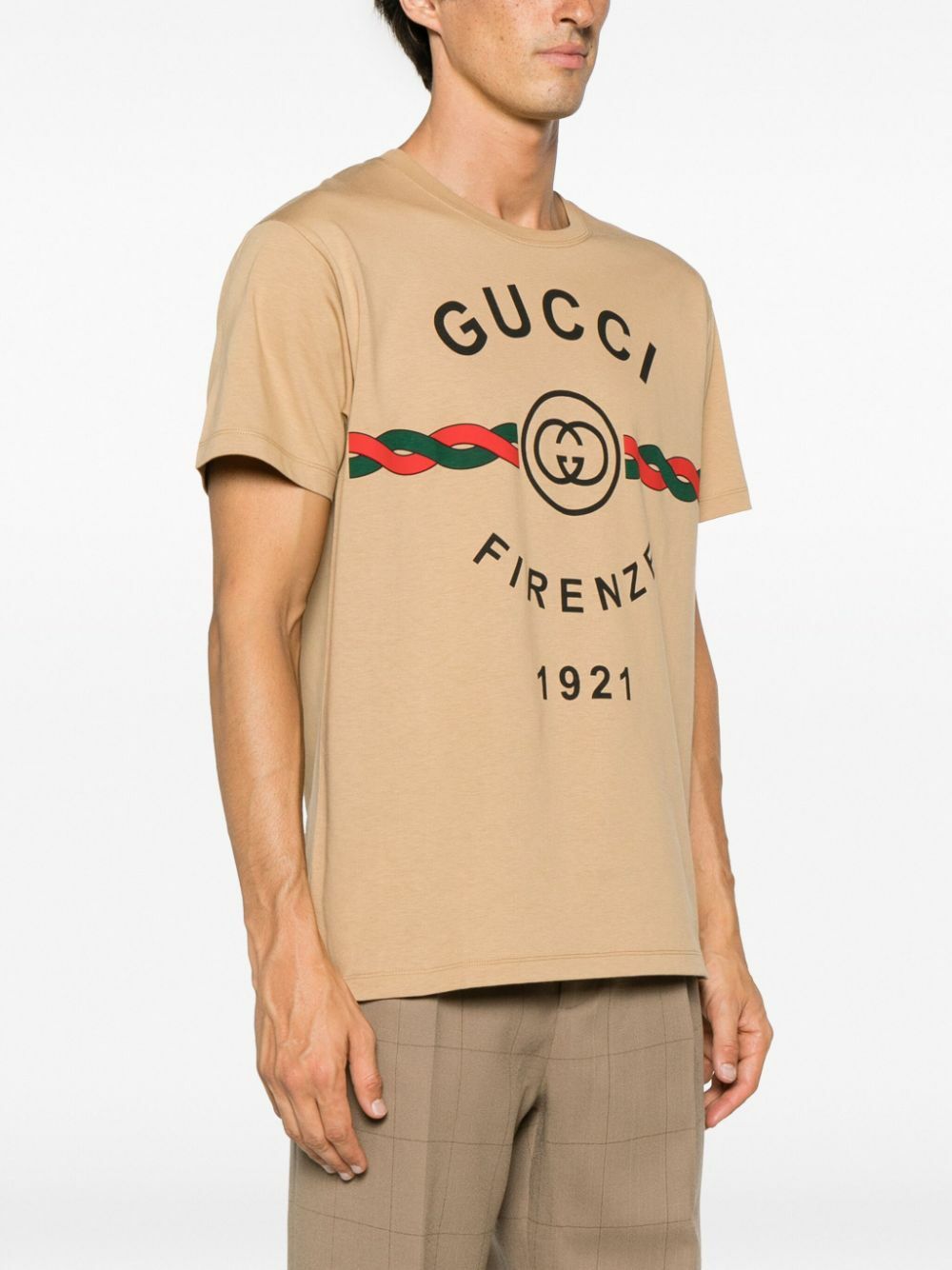 GUCCI - Logo Cotton T-shirt Gucci