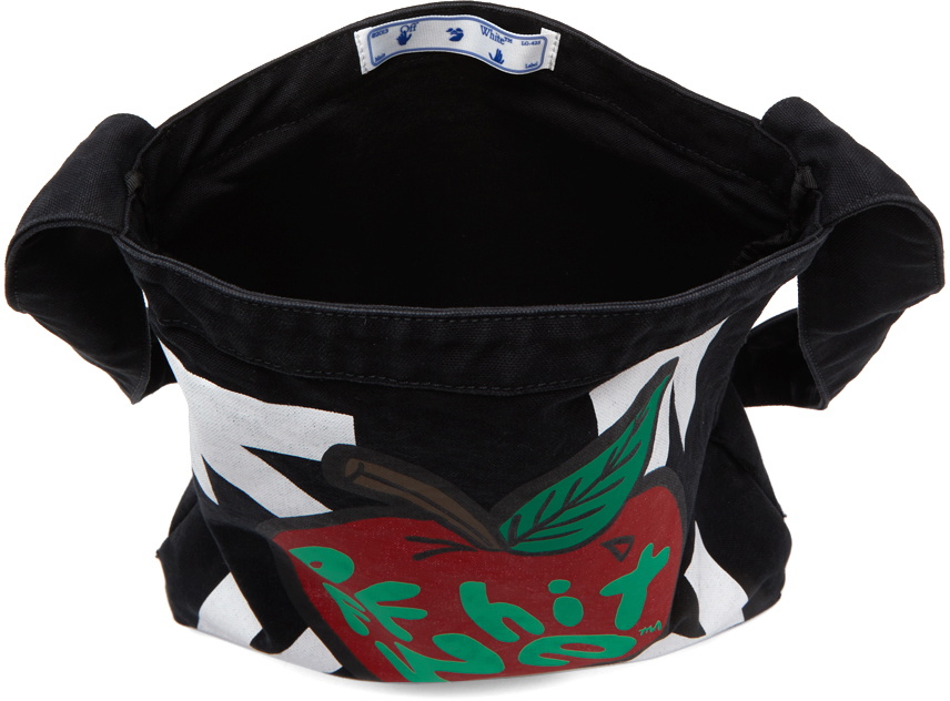 Off-White Black Small Apple Tote Off-White