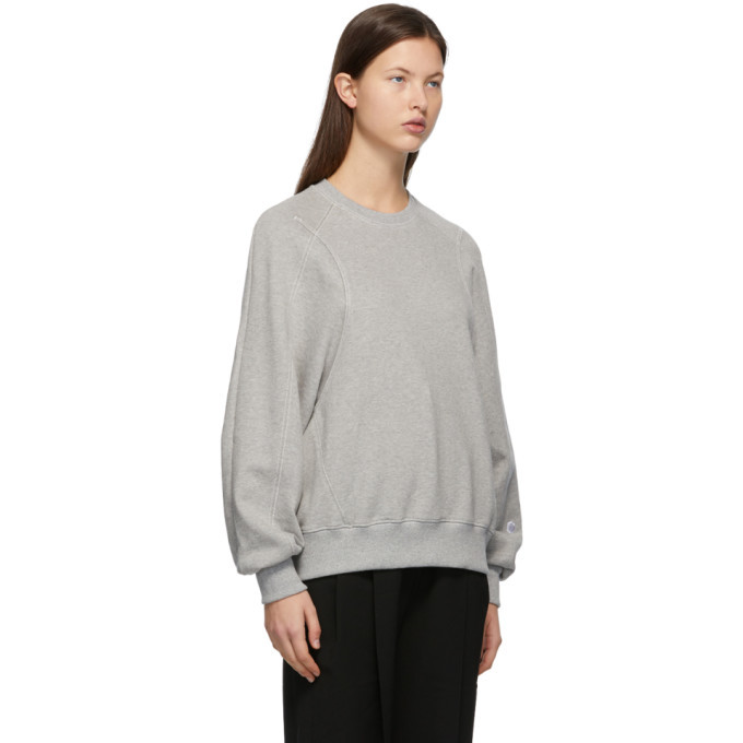 LOW CLASSIC Grey Classic Stitch Sweatshirt Low Classic