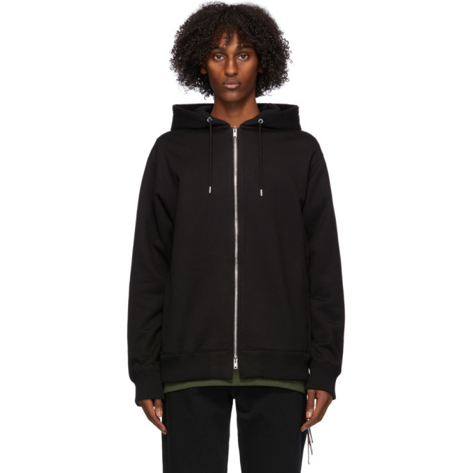 mastermind WORLD Black Monogram Foam Zip-Up Hoodie MASTERMIND WORLD