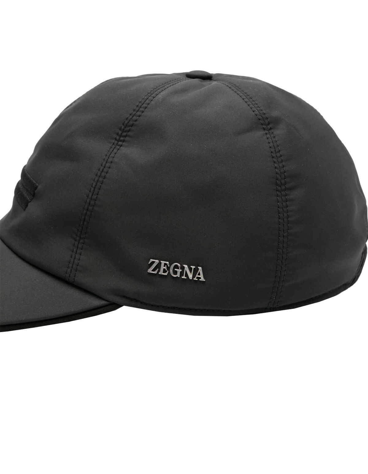 Zegna Black Technical Fabric Baseball Cap Zegna