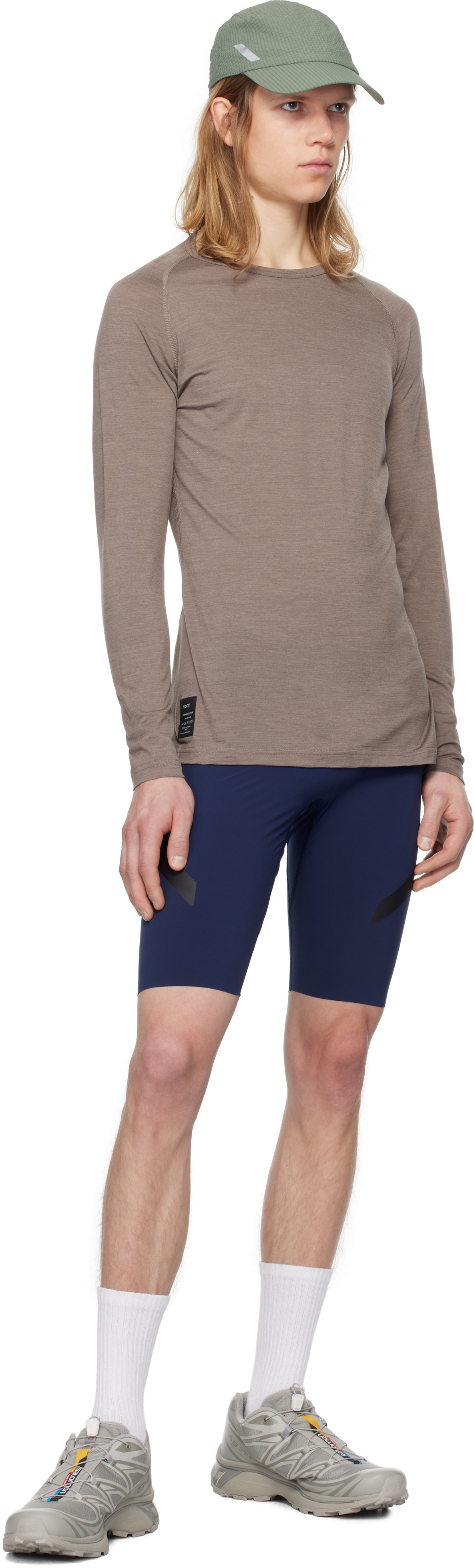 Soar Running Brown Merino & Silk Base Layer T-Shirt Soar Running