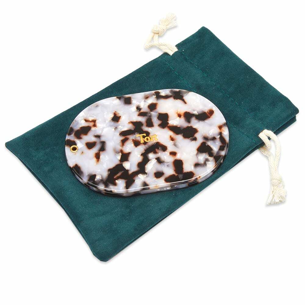 Tort Women's Jaya Mirror in Snow Leopard Tort