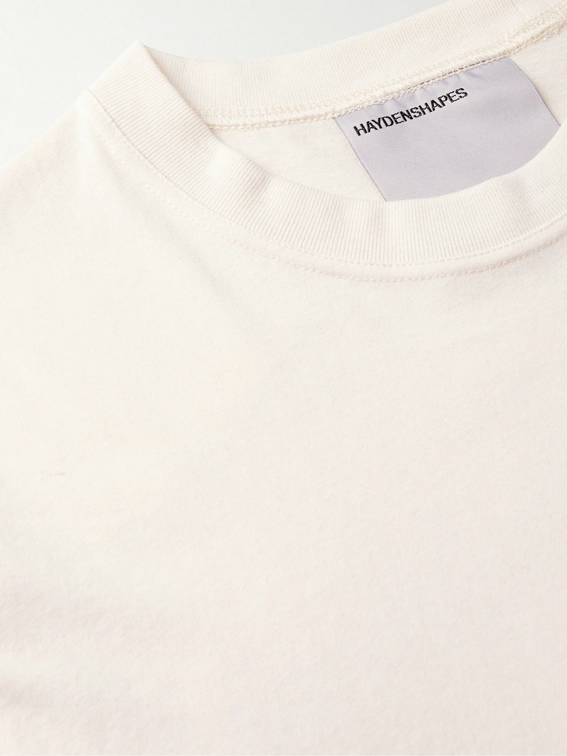 HAYDENSHAPES - Shapers Logo-Print Cotton-Jersey T-Shirt - Neutrals ...