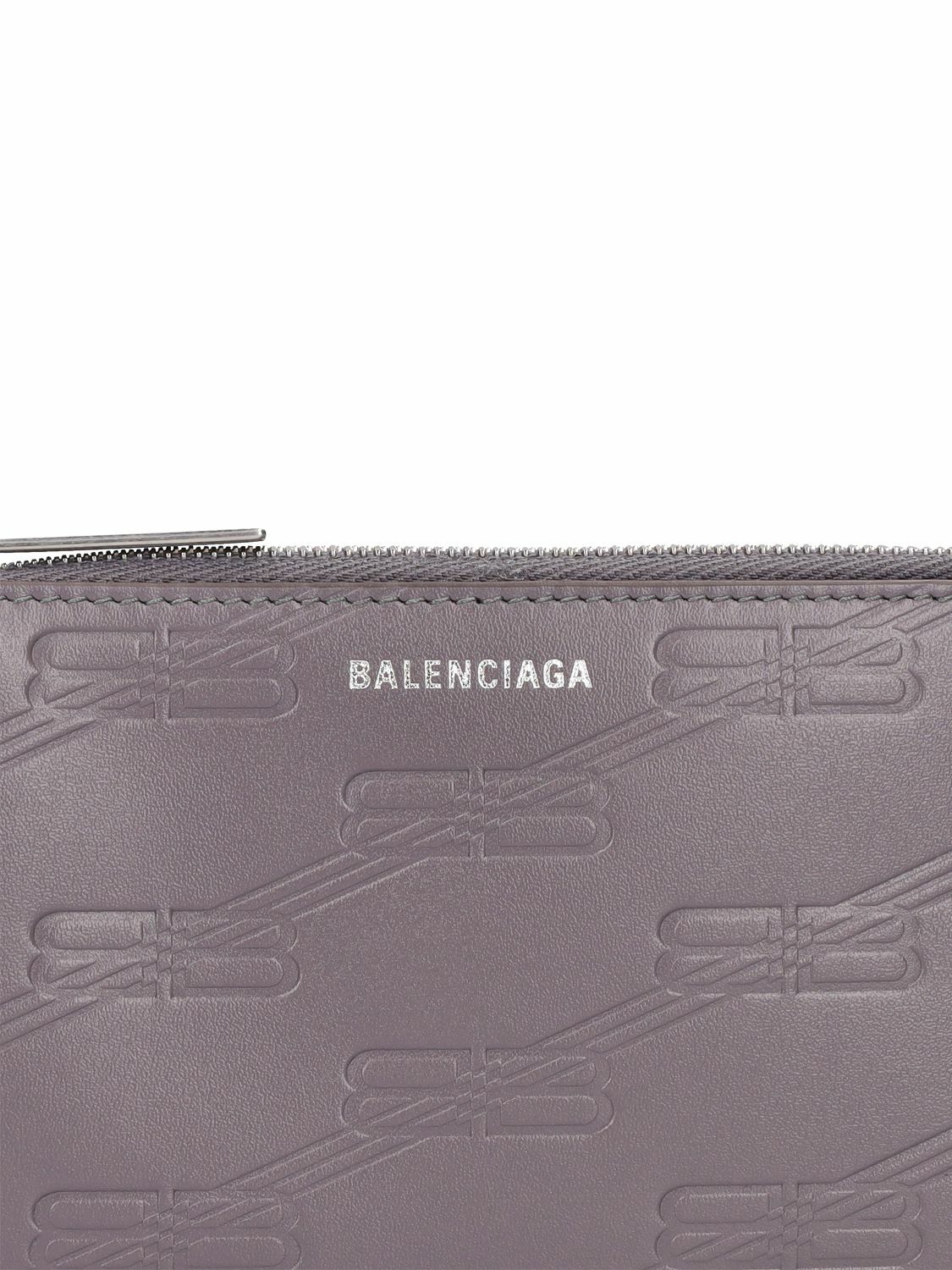 BALENCIAGA - Bb Monogram Leather Wallet Balenciaga