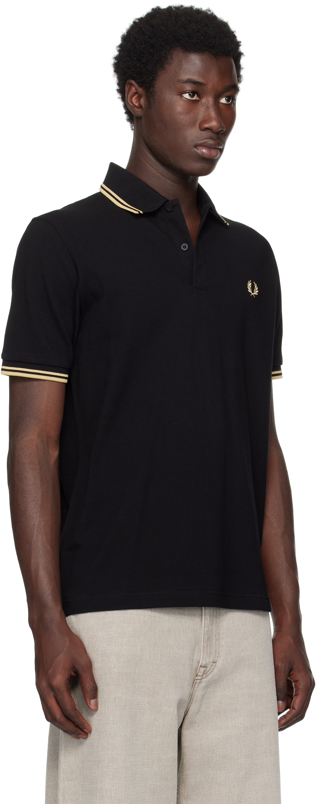 Fred Perry Black 'The Fred Perry Shirt' Polo Fred Perry