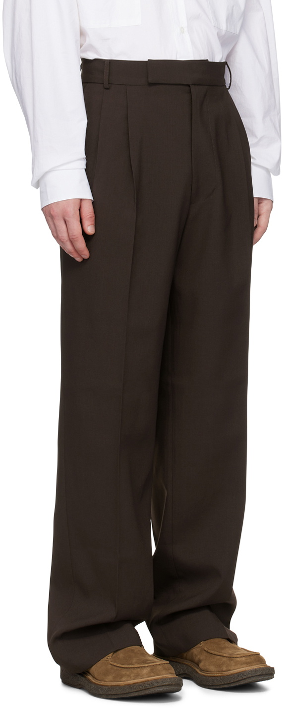 The Frankie Shop Brown Beo Trousers The Frankie Shop
